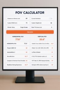 FOV Calculator for Sim Racing - SimRacingEnthusiast.Com